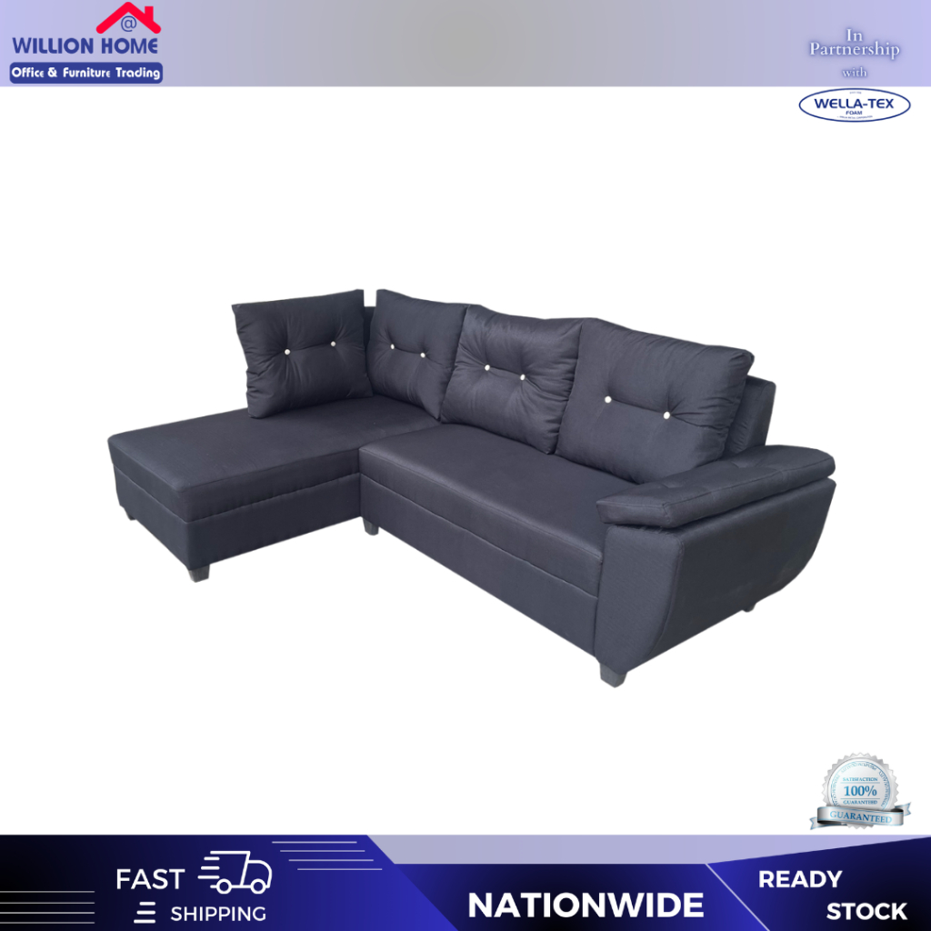 WILLION HOME AND OFFICE FURNITURE- ARTHUR L-SHAPE SOFA WITH 4 PCS ...