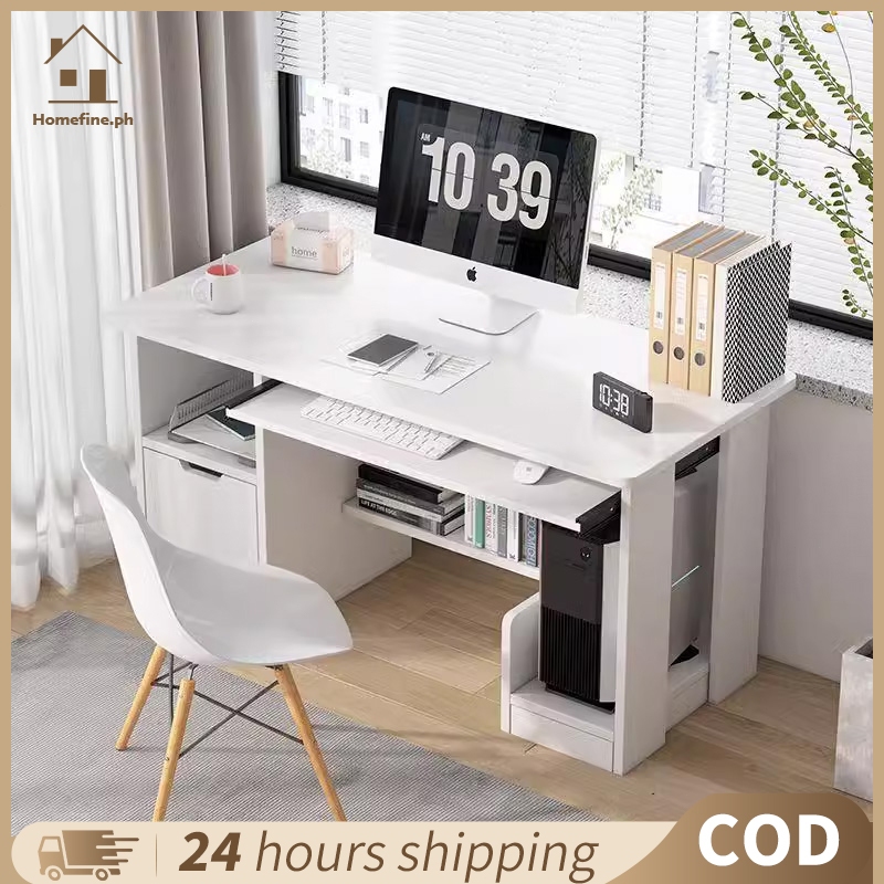 COD⭐Wooden Table Computer Table Study Table Desktop Desk Home Simple ...