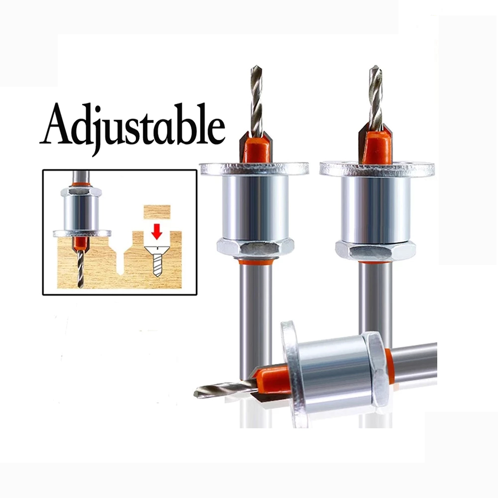 Adjustable Countersunk Drill Countersink Drill Bit Shank Adjustable ...