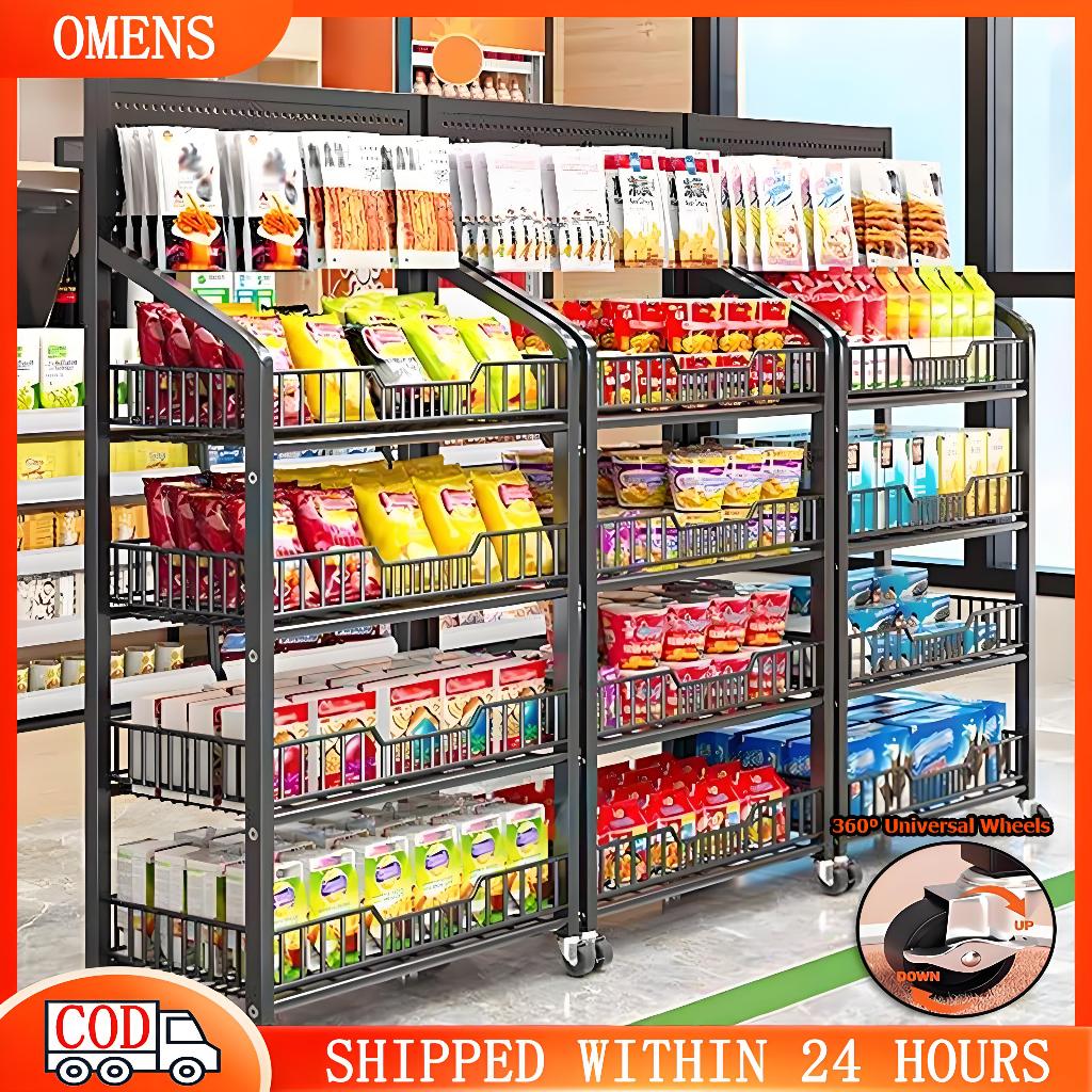 Supermarket Shelves Snack Shelf Grocery Rack Multi-layered Display Rack For Store Kitchen Rack ...