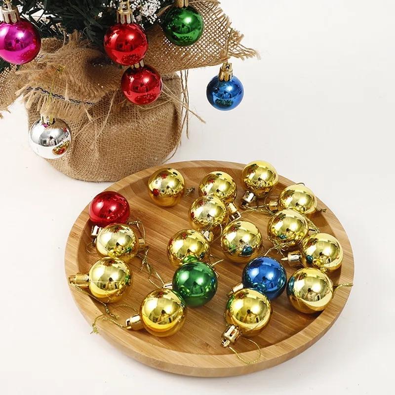 12PCS christmas balls small size christmas tree hanging decor xmas ...