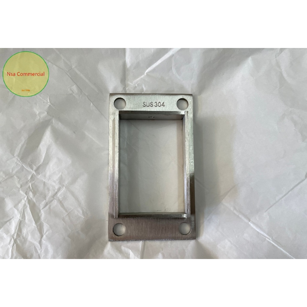 Stainless Steel High Grade 304 Rectangular Flange with neck 2"x3" (1PC ...