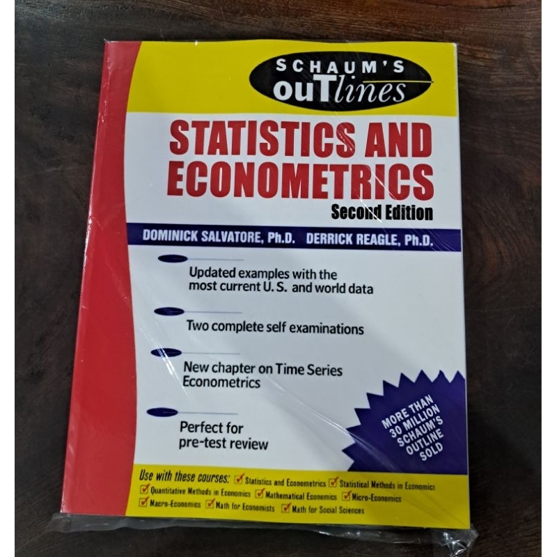 Schaums Outline Statistic and Econometrics Second edition Brandnew ...