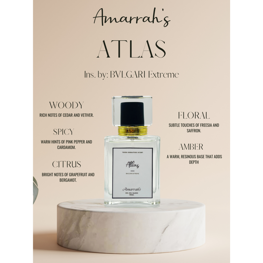 ATLAS - Amarrah's - Inspired by BVLGAR1 EXTREME (For Men) | Shopee ...