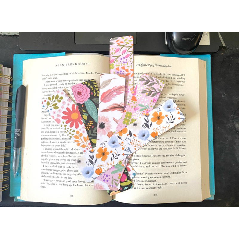 5 Bookmarks laminated long 4x18 cm | Shopee Philippines