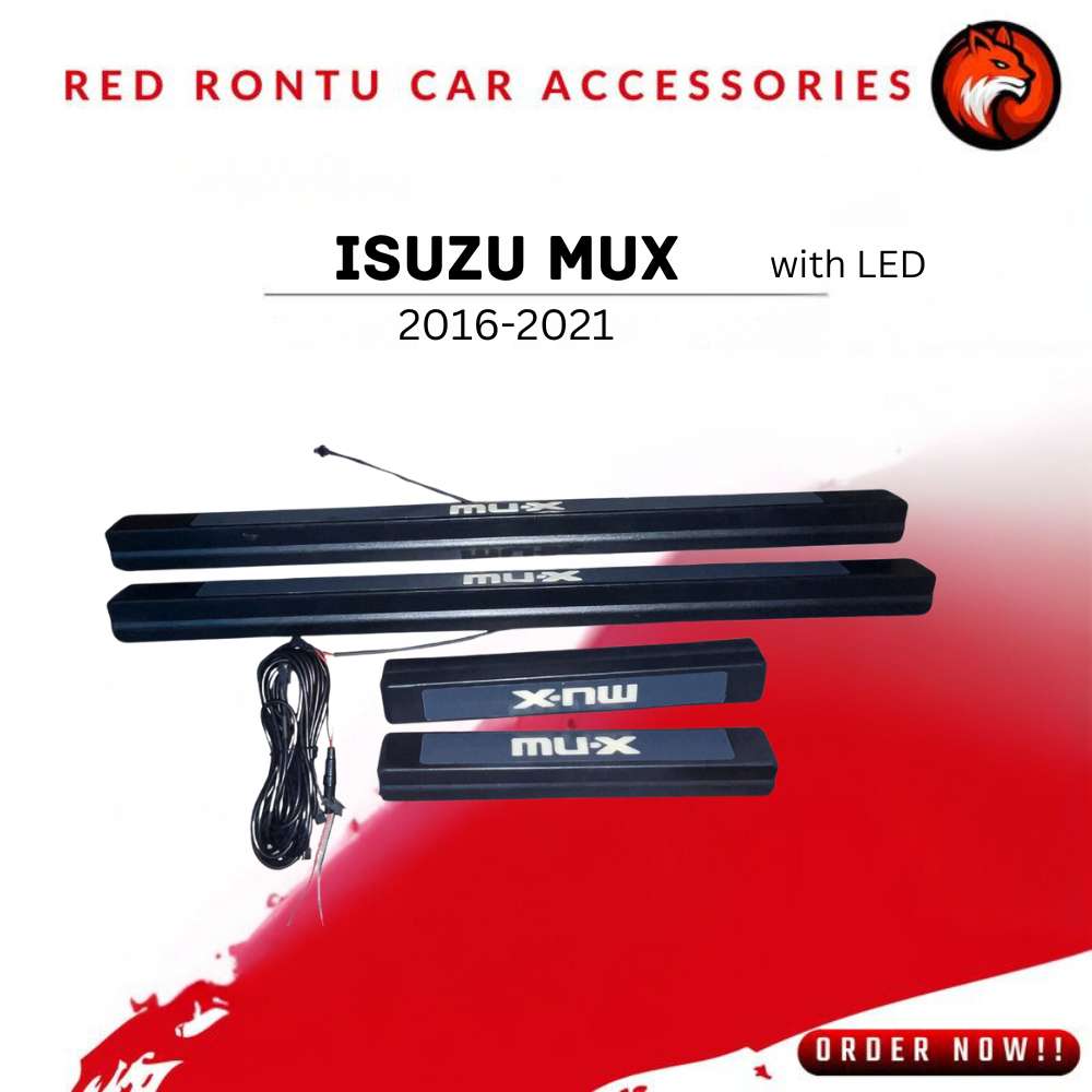 ISUZU MUX 2016-2021 Side Step Sill / Door Sill Plate with LED, car ...