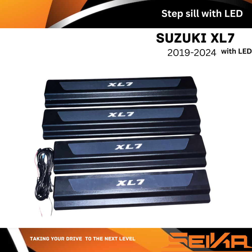 SUZUKI XL7 2019-2024 Side Step Sill / Door Sill Plate with LED | Shopee ...