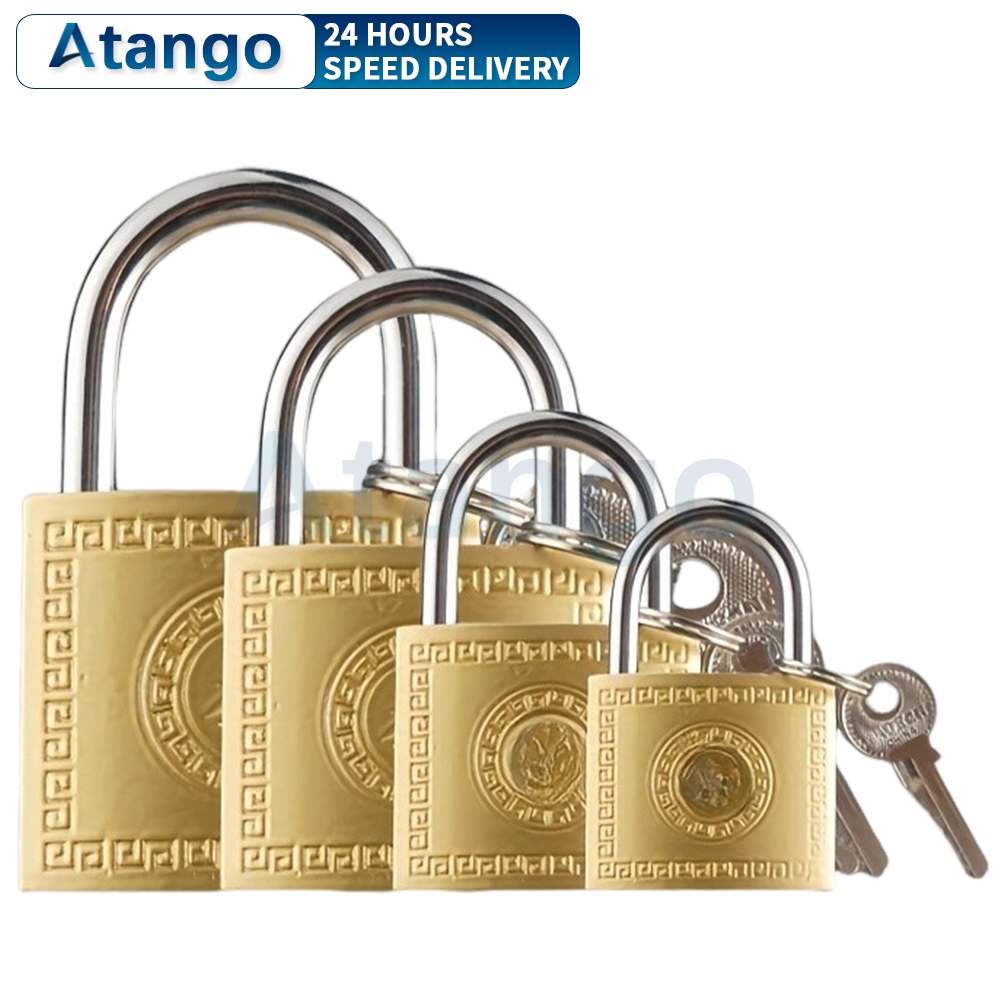 Heavy Duty Brass Padlock With Key 20/32/50/63mm Anti Theft Safety Door ...