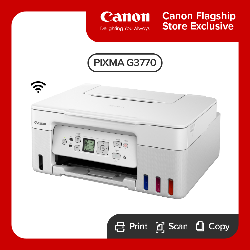 Canon Printer PIXMA G3770 Print, Scan, Copy Wifi - Flagship Store ...