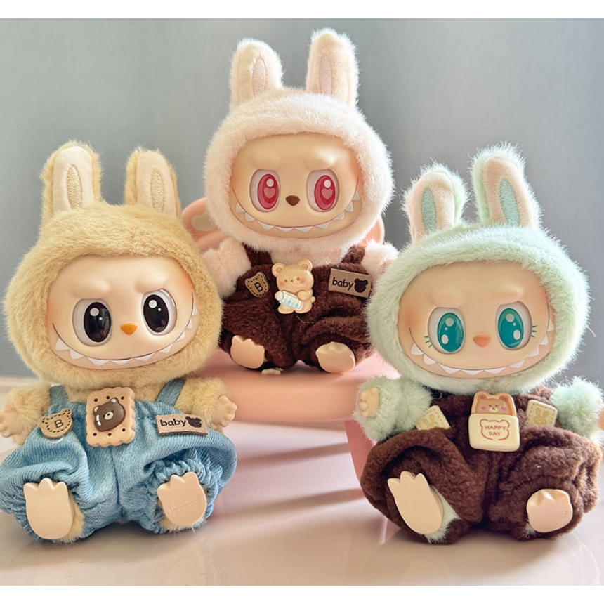Labubu Clothing Bubble Mart Clothing Keychain Labubu Sitting Party ...