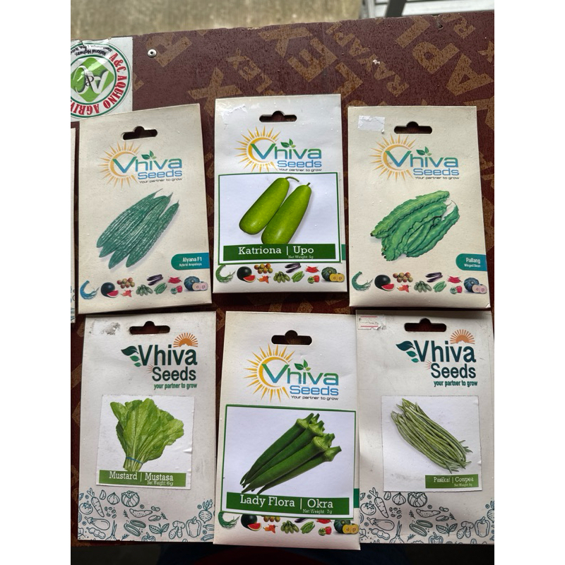 Vegetable Seeds (Ampalaya, Pallang, Okra, Upo, Mustasa, Cowpea, Talong ...