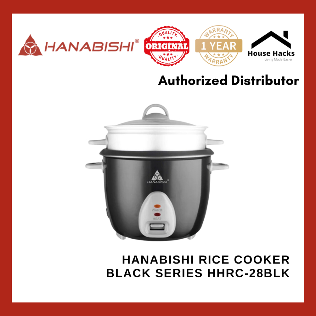 Hanabishi Rice Cooker Black series HHRC-28BLK (House Hacks) | Shopee ...