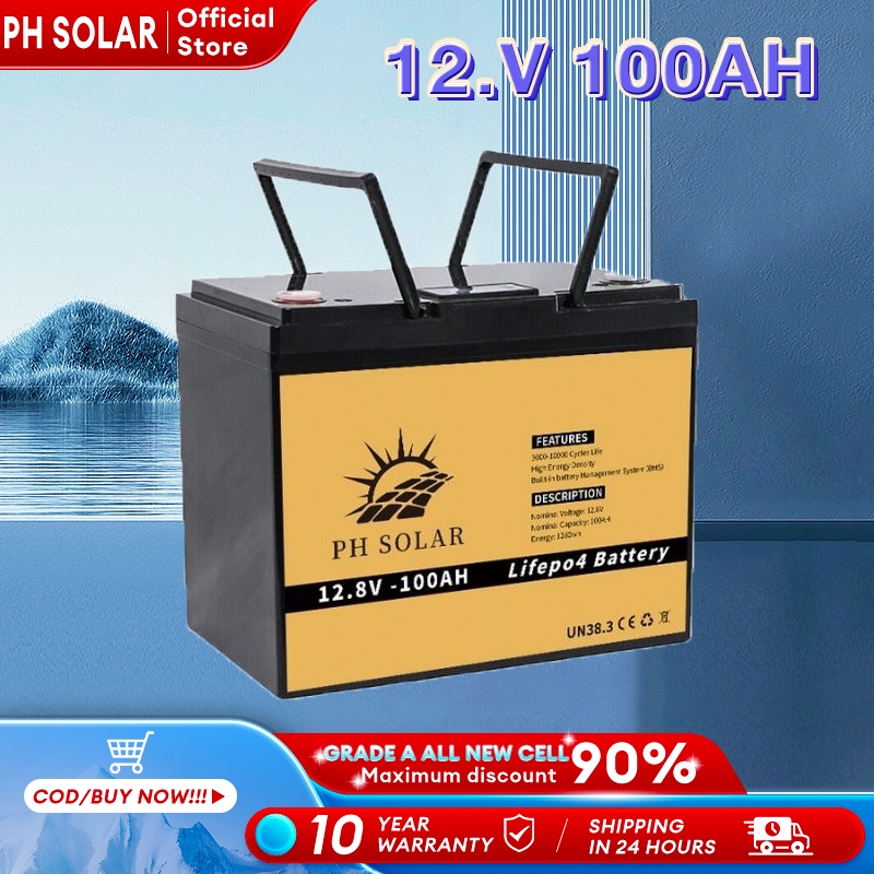 Lifepo4 Battery 12V Solar Battery 12V 100Ah Lithium Battery 12V 10000 ...