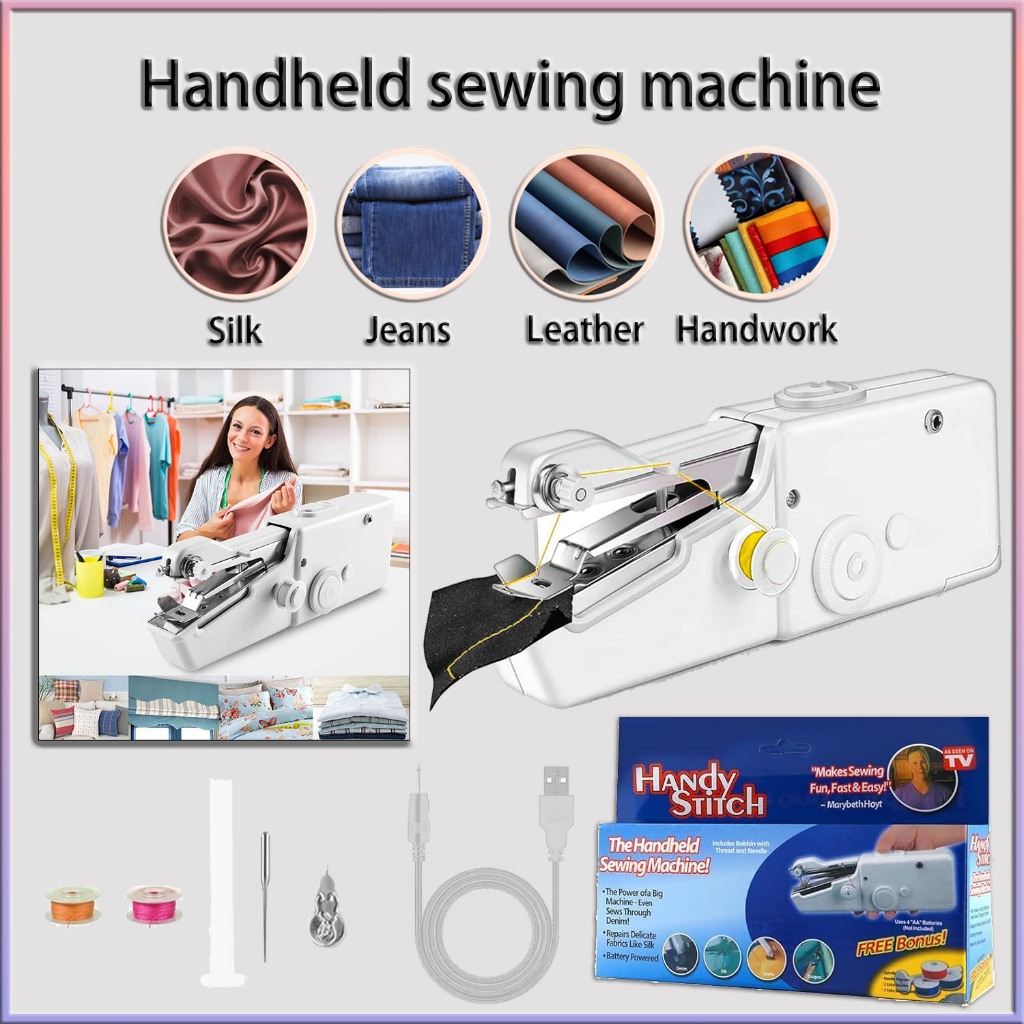 Electric sewing machine Mini sewing machine Portable sewing machine ...