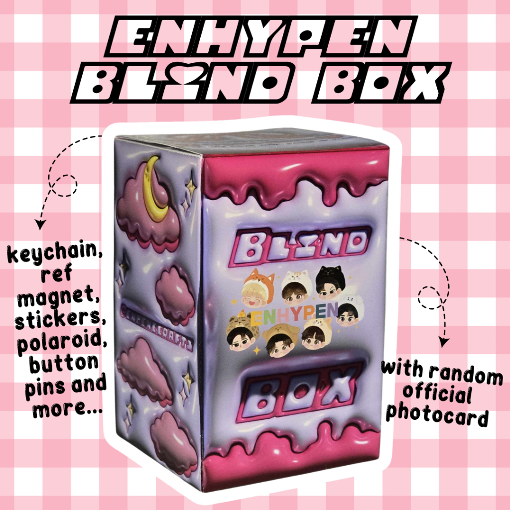 ENHA BLIND BOX WITH RANDOM OFFICIAL PHOTOCARD KEYCHAIN REF MAGNET ...