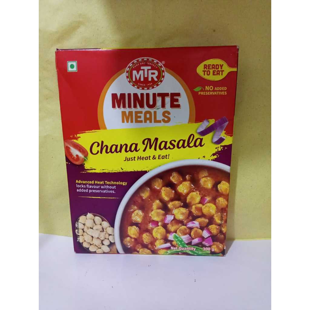 MTR READY TO EAT INDIAN FOOD (CHANA MASALA) | Shopee Philippines