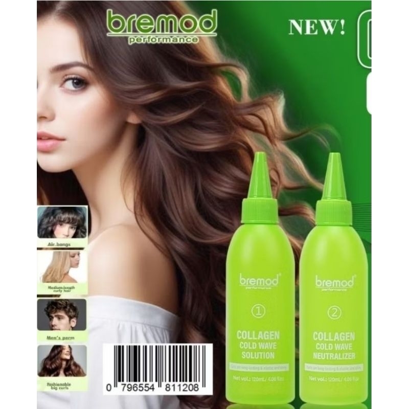 Pangkulot collagen cold wave-solution set 120ml-bremod-hair curling ...