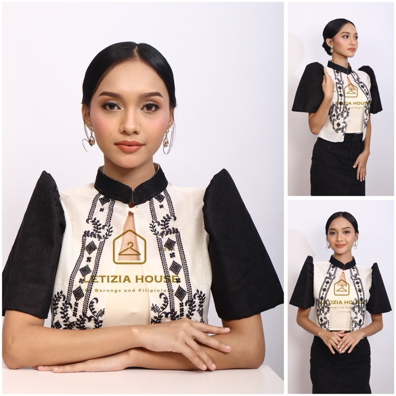 Bolero Filipiniana- AGATHA (RANDOM BURDA) | Shopee Philippines