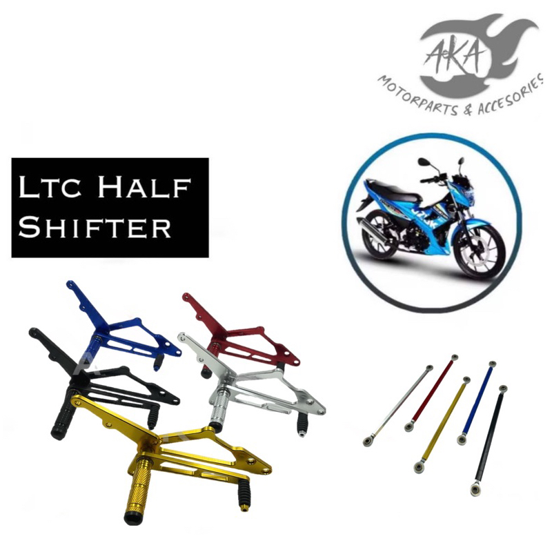 LTC 2596-2 RAIDER150/FI SINGLE HALF SHIFTER SET FULL CNC ALLOY WITH ...