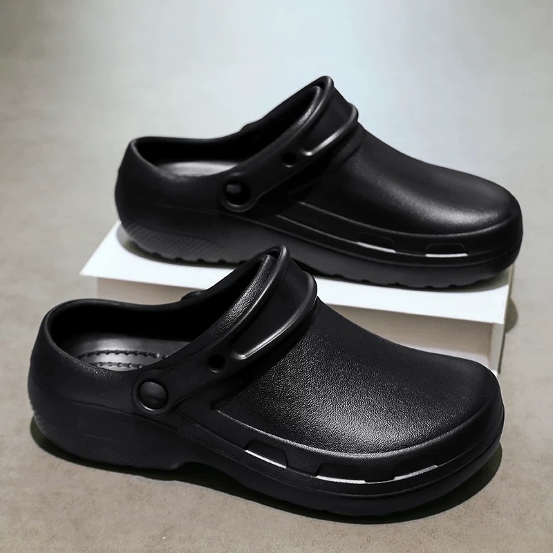 Sandals Slippers Hospital Medical Chef's Clogs Waterproof Anti-slip Oil ...