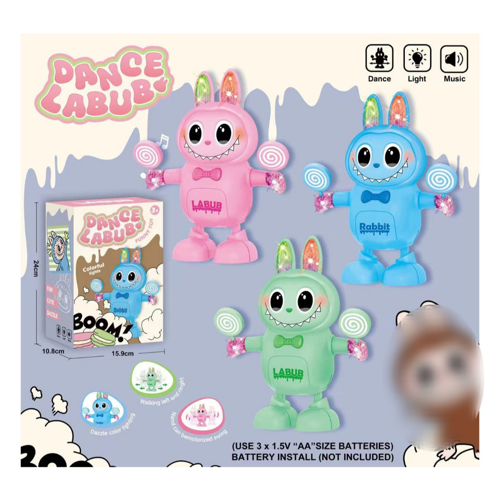kaiye toy Dancing Girl labubu the First Toy with Sounds and Lights 2024 ...