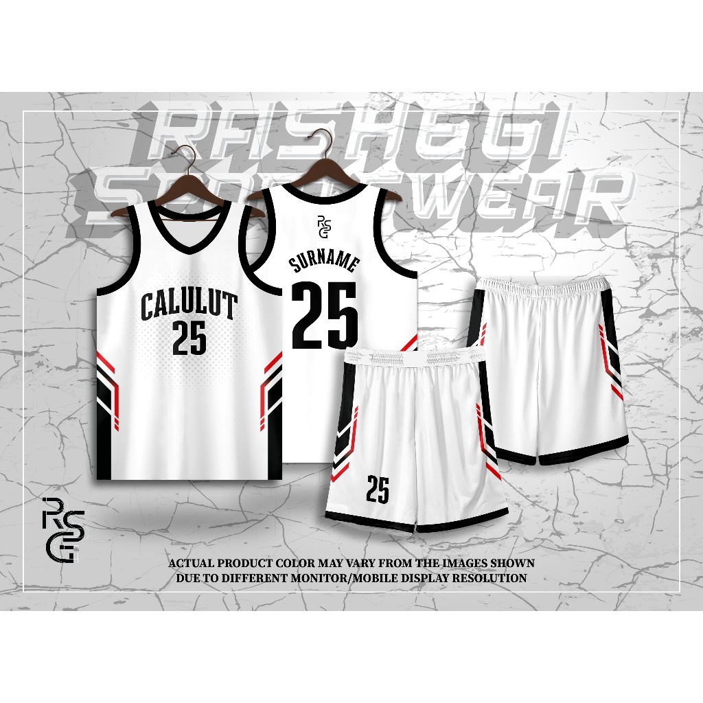 2024 RSG Customized Jersey Full Sublimation Calulut White | Shopee ...