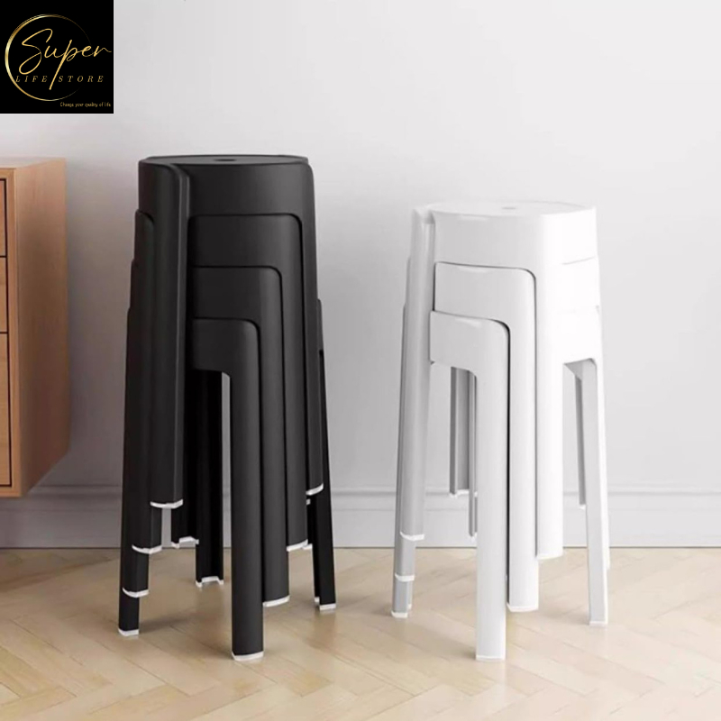 【SLS】Nordic chair foldable chair Restaurant Chair Round Plastic chair ...