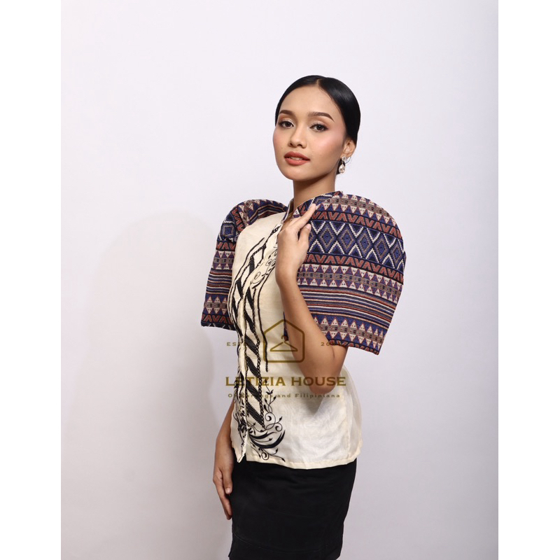 Modern Filipiniana Blouse Ethnic | Shopee Philippines