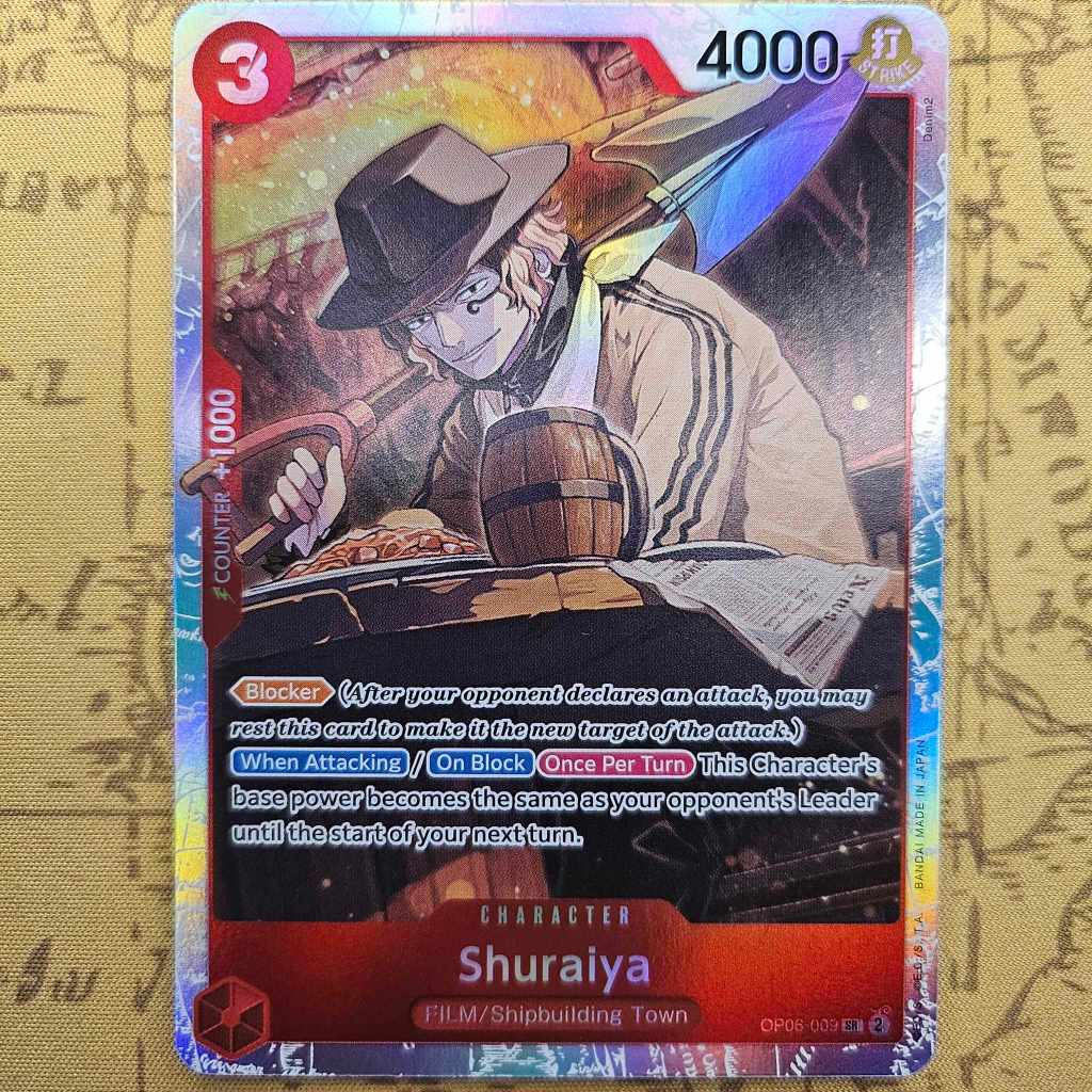 One Piece TCG [ENGLISH] OP06-009 SR Shuraiya [ENGLISH VERSION] | Shopee ...
