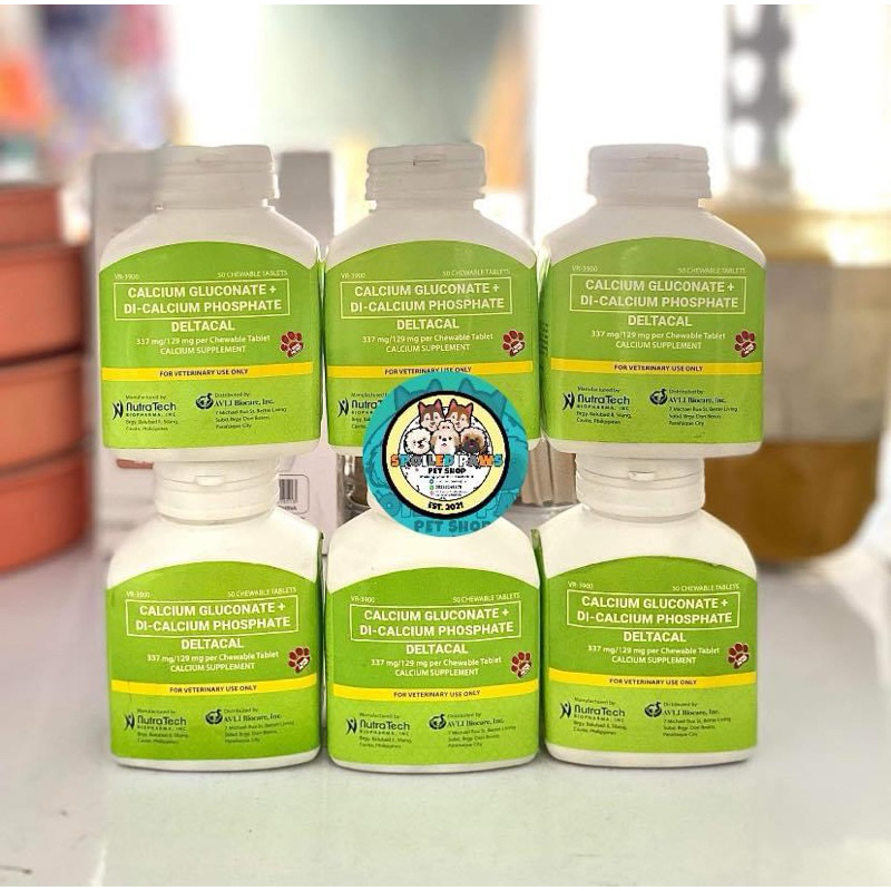 Deltacal Calcium Supplement 50 Tablets (For Dogs and Cats) | Shopee ...