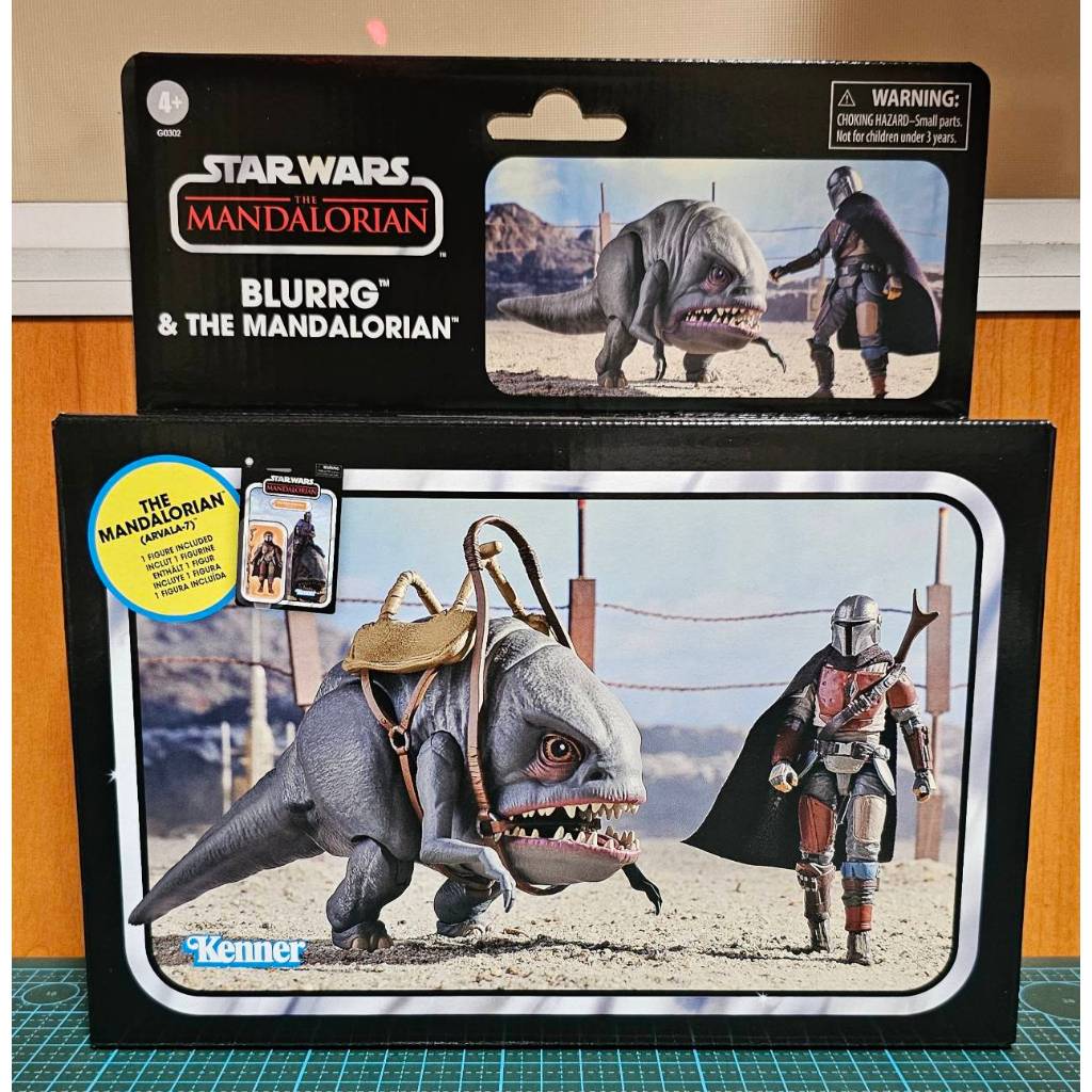 Star Wars TVC Retro 3.75" Blurrg & Mandalorian SW The Vintage ...