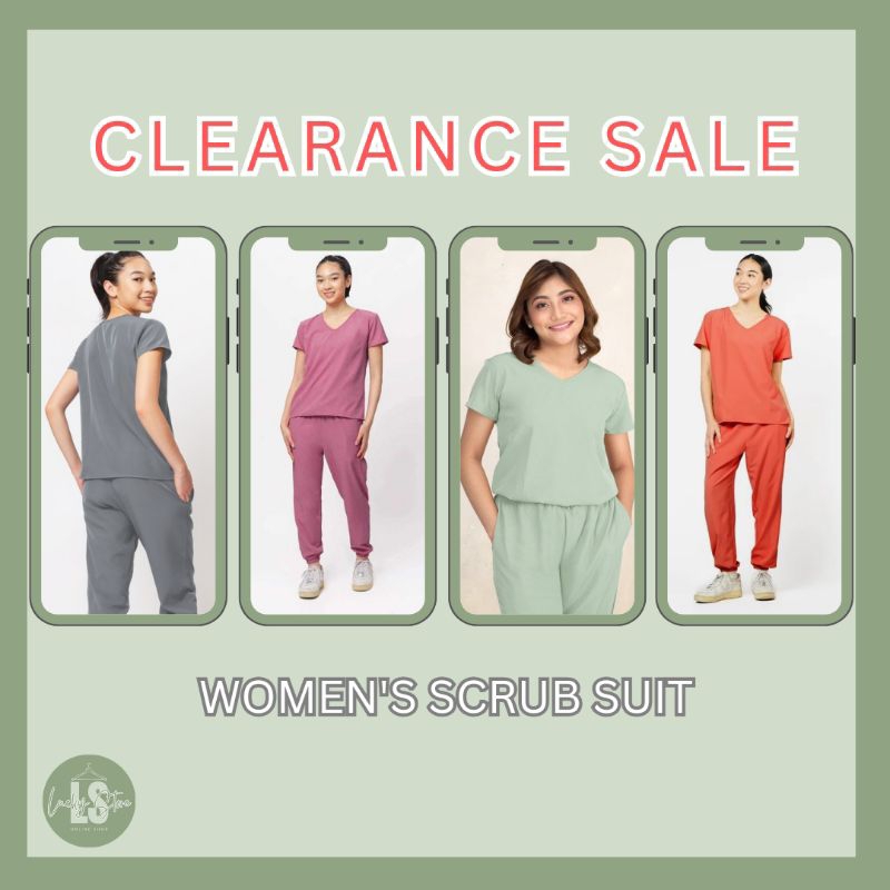 HTP Basics Women's Unifit Scrub Suit | Terracotta | Grey | Old Rose ...