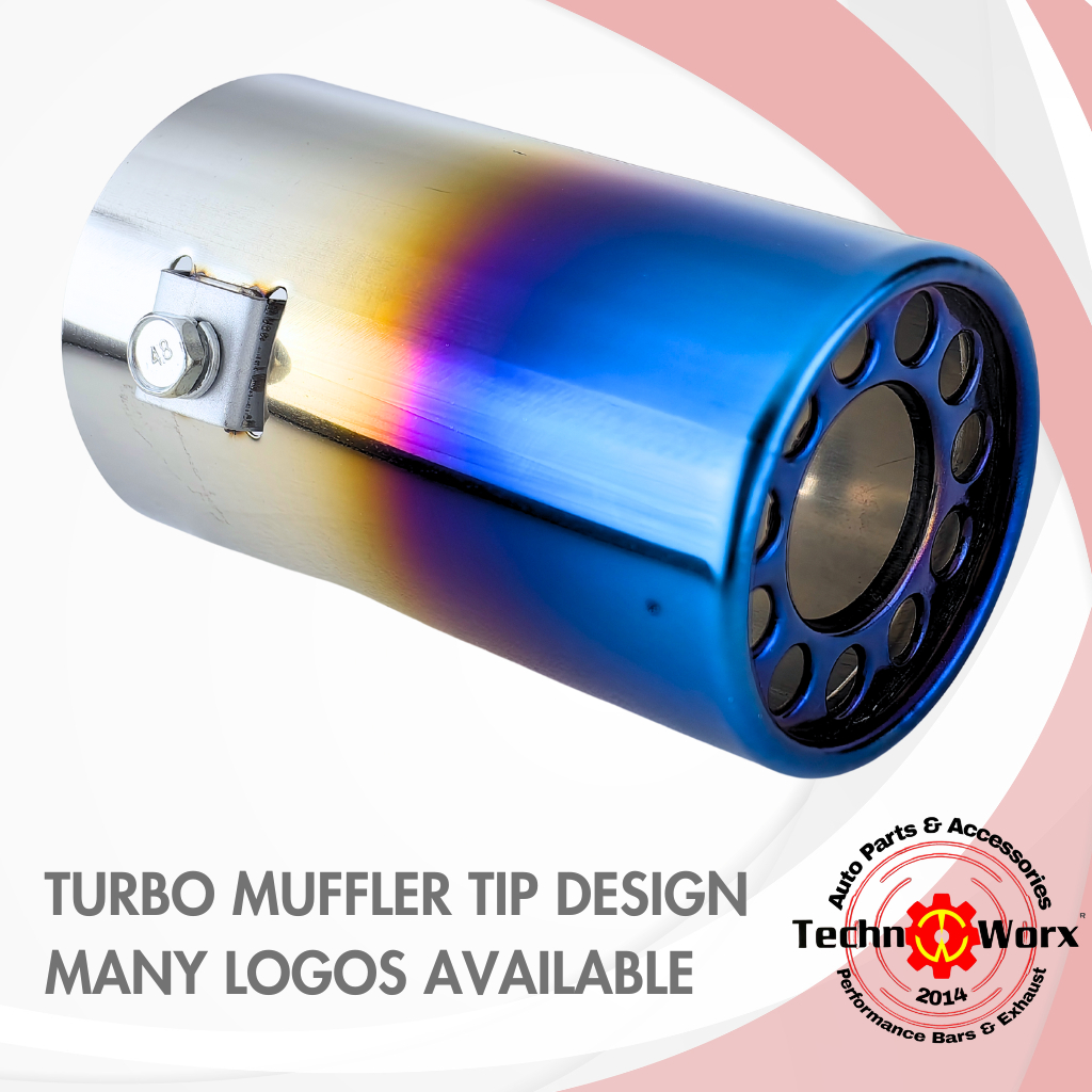 Muffler Turbo TIP Burnt Car Exhaust Tip Universal Quality Parts ...