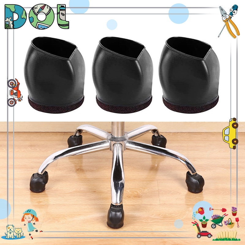 Swivel Chair Wheel Covers Durable Floor Protectors for Office and ...