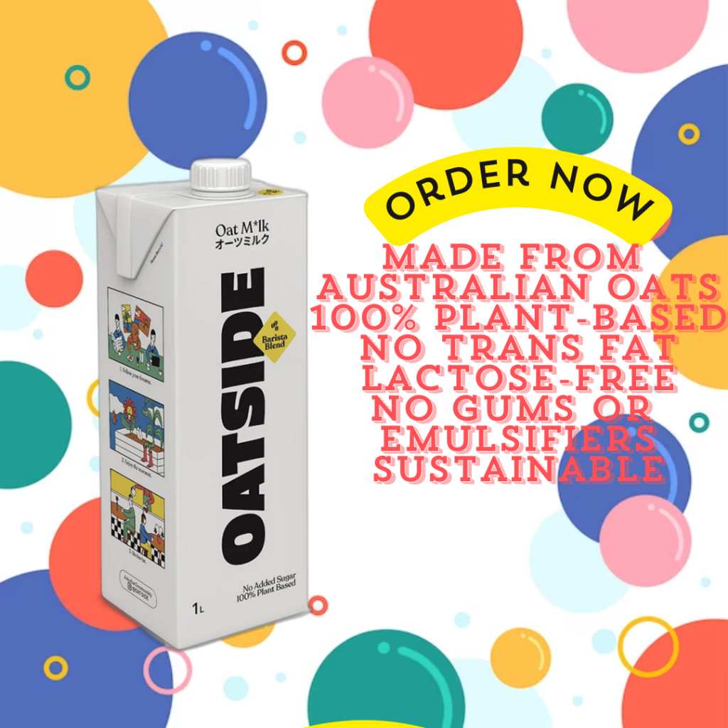 Oatside Barista Blend Oat Milk 1L x3 | Creamy, Plant-Based, Perfect for ...