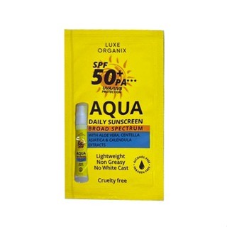 FREEBIE LUXE ORGANIX SUNSCREEN AQUA DAILY SPF50 3G | Shopee Philippines