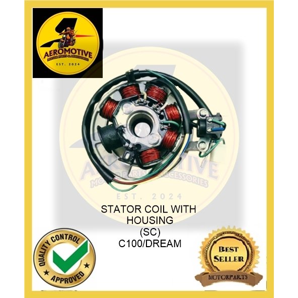 STATOR COIL WITH HOUSING FOR LIFAN110/TMX CDI MODEL/CT100/BAJAJ/C100 ...