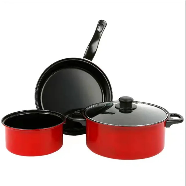 Stainless Steel Cookware Pans 3in1 cookware set RANDOM COLOR ONLY (A4 ...