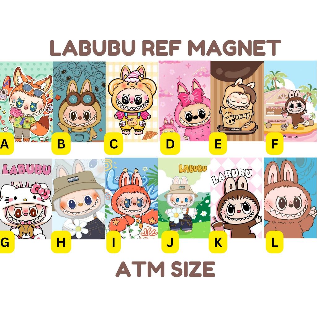 Labubu Ref Magnet ATM size | Shopee Philippines
