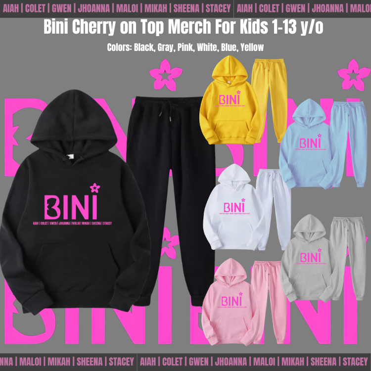 Bini outfit for kids 1-13 y/o bini merch bini kids terno bini kids ...