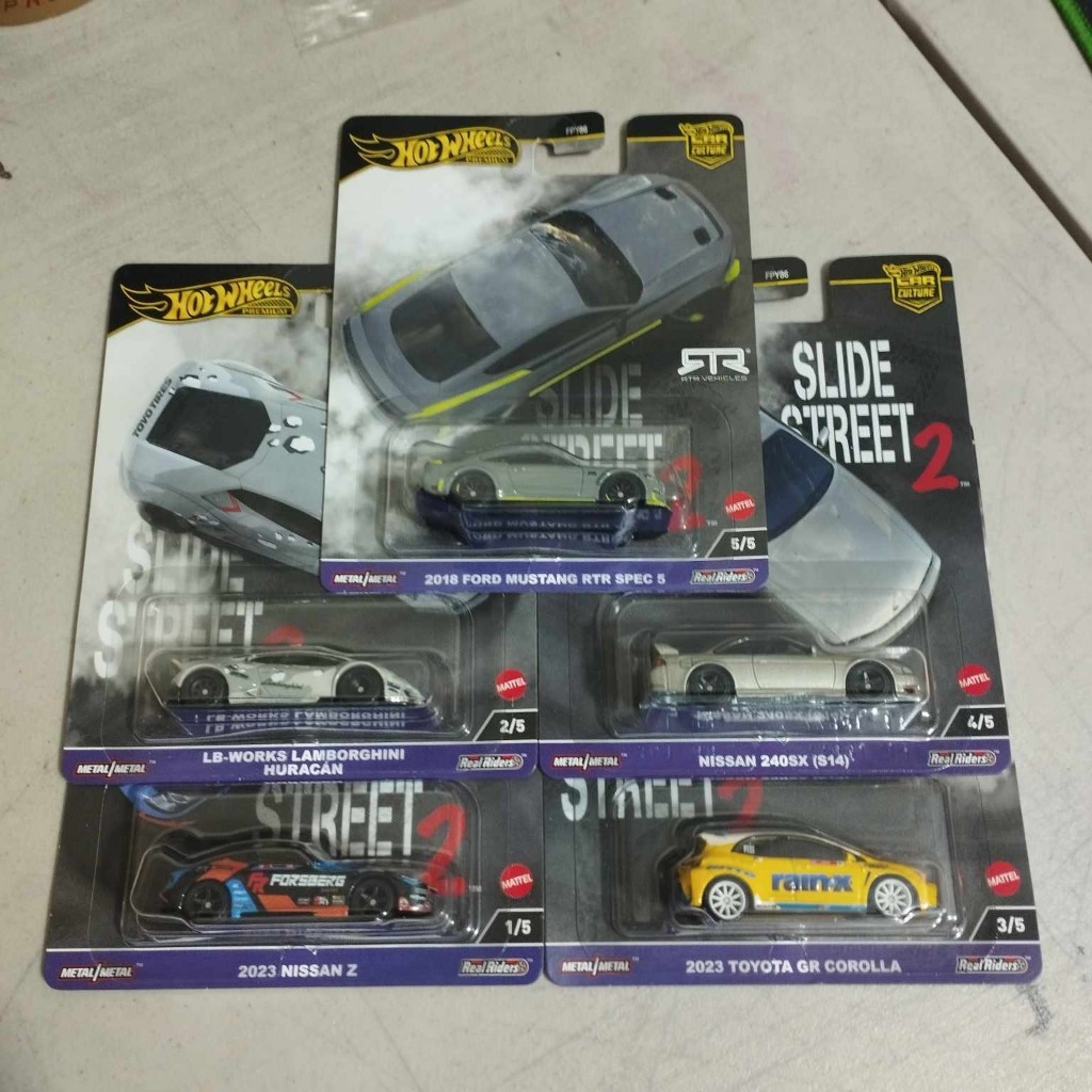 Hot Wheels Premium Slide Street 2 Series Set Of 5 Pcs | Shopee Philippines
