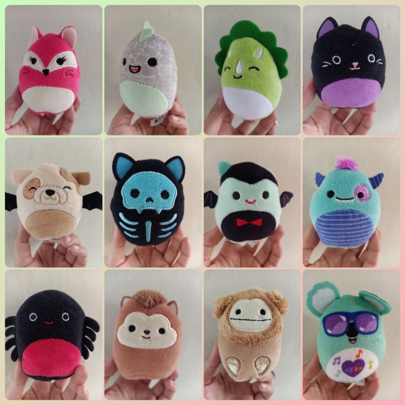 Kellytoy Squishmallows Clips/Keychain-Mcdo HappyMeal Collection ...