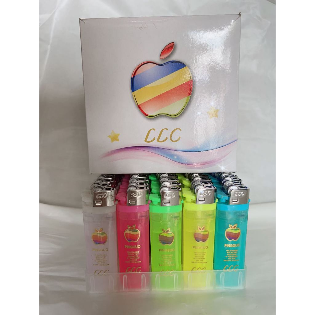 LCC lighter Apple design & MR HOWE lighter 50pcs/box | Shopee Philippines