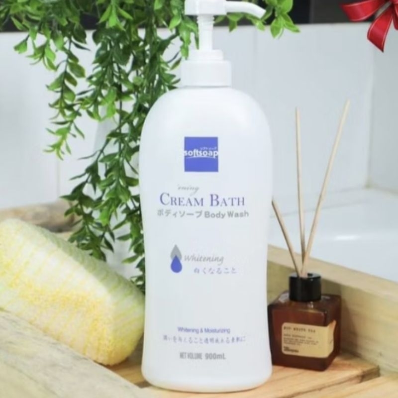 Cream Bath Softsoft Whitening and Moisturizing Japan 900ml no KO ...