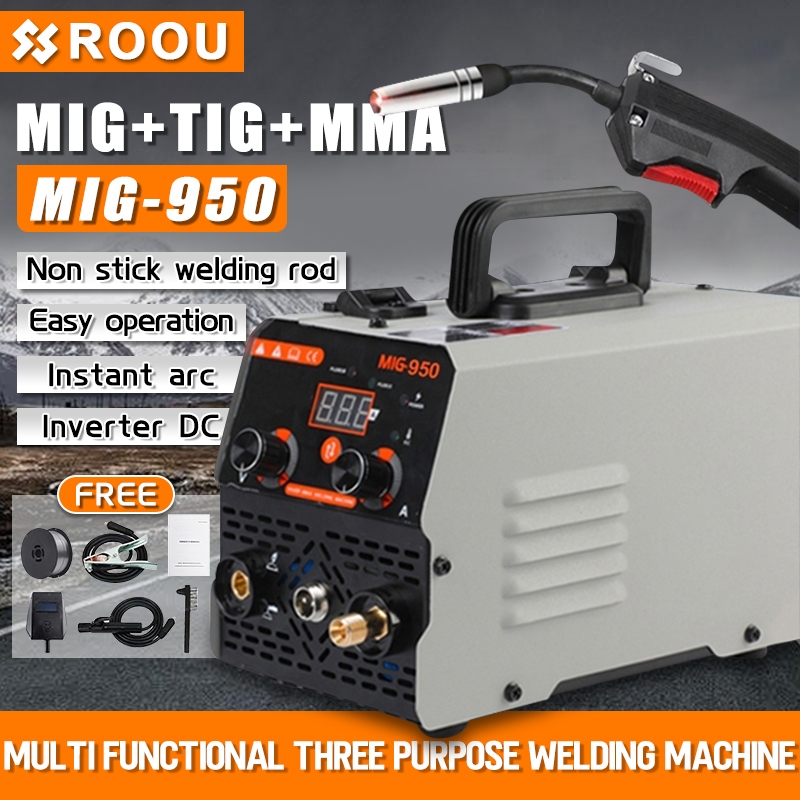 ROOU MIG-950 Welding Machine Inverter Arc 3IN1 Gasless Welding Machine ...