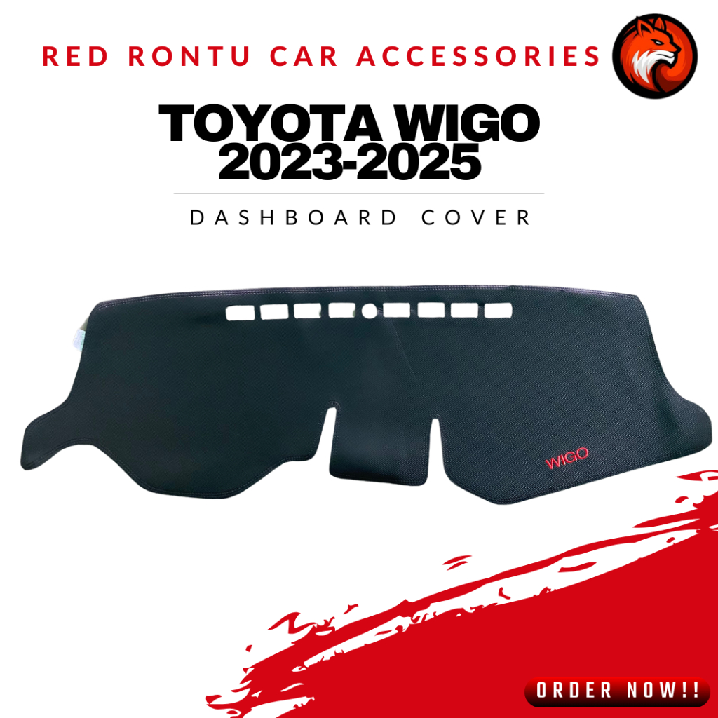 TOYOTA WIGO 2023-2025 LEATHER DASHBOARD COVER | Shopee Philippines