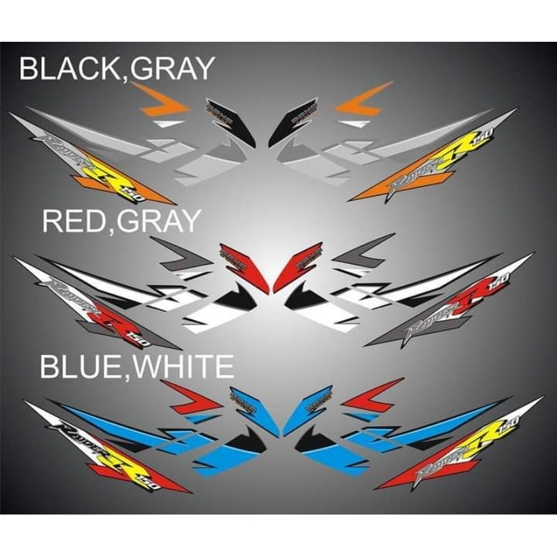 Raider gen 2 stock decals | Shopee Philippines