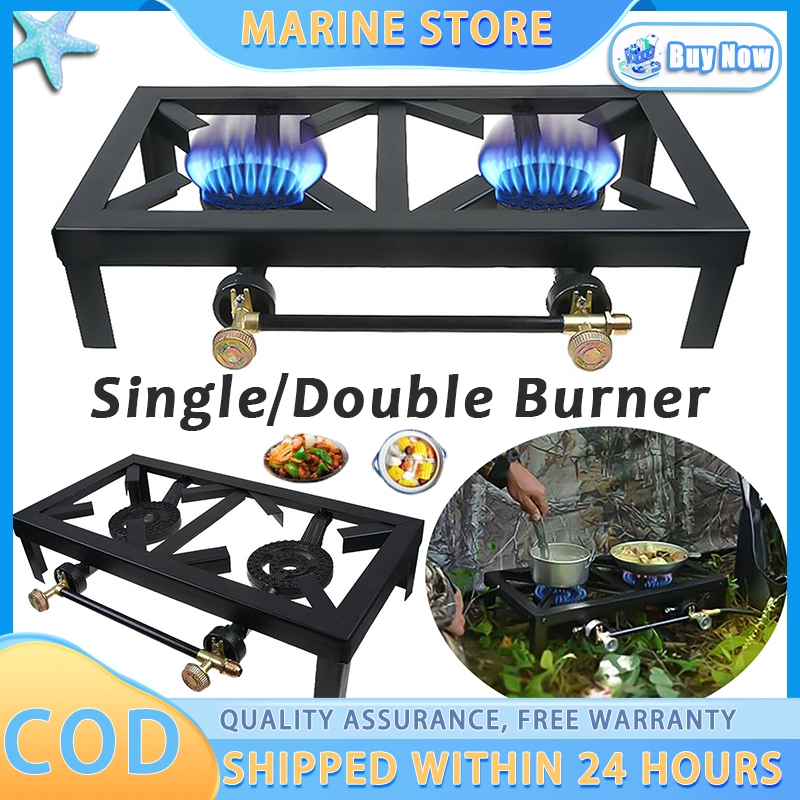 Stove Outdoor Portable Camping Double Burner Stove Stove Fire Steel Gas ...