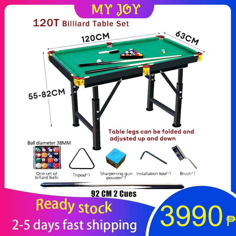 47x25 Inches Mini Billiard Table Set For Kids Liftable & Foldable Metal ...