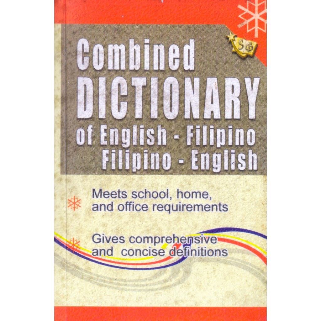 COMBINED DICTIONARY OF ENGLISH-FILIPINO TO FILIPINO-ENGLISH | Shopee ...